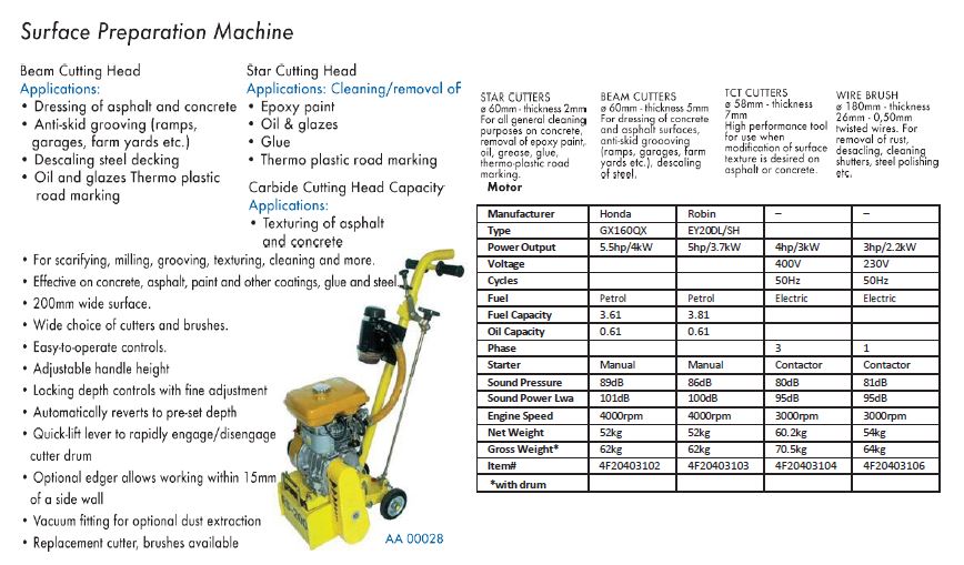 SURFACE PREPARATION MACHINE
