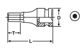 IMPACT ALLEN KEY SOCKET